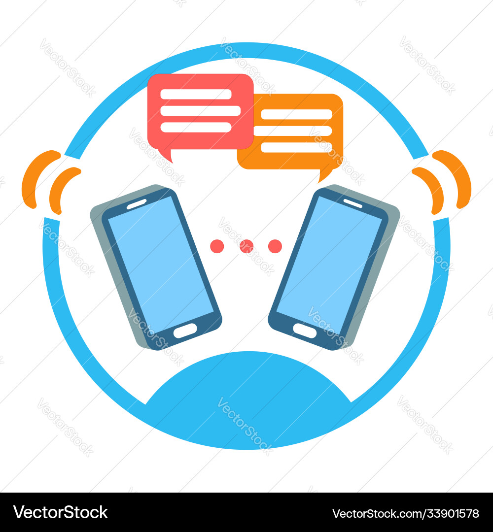 Group chat dialog sign online social networking Vector Image