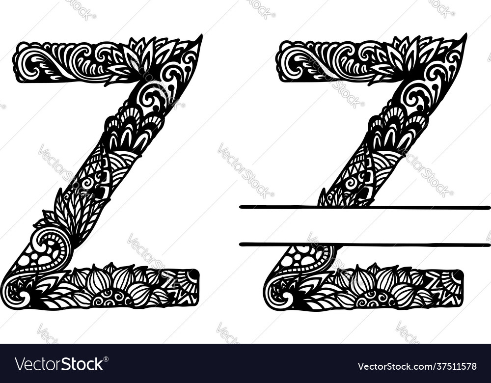 Hand drawn letter z Royalty Free Vector Image - VectorStock Hand drawn letter z Royalty Free Vector Image - VectorStock