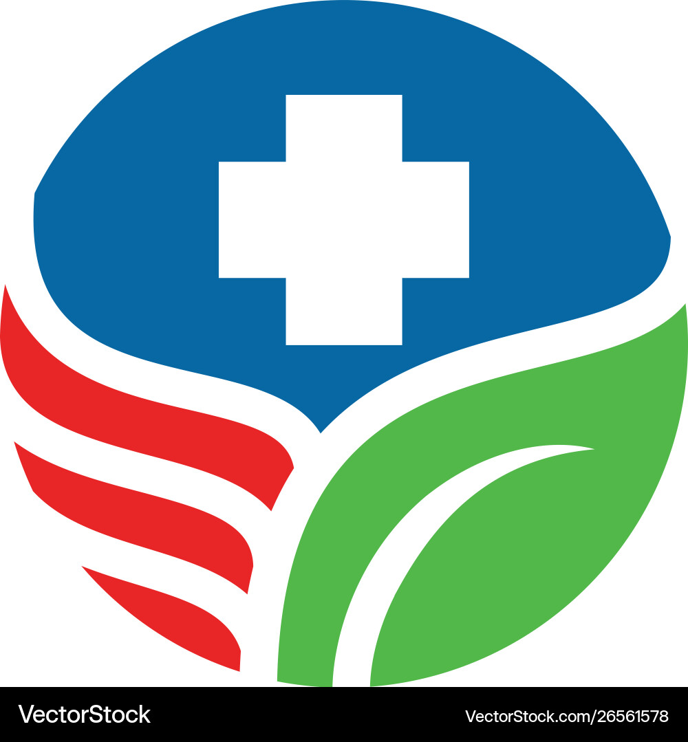 Health logo template Royalty Free Vector Image