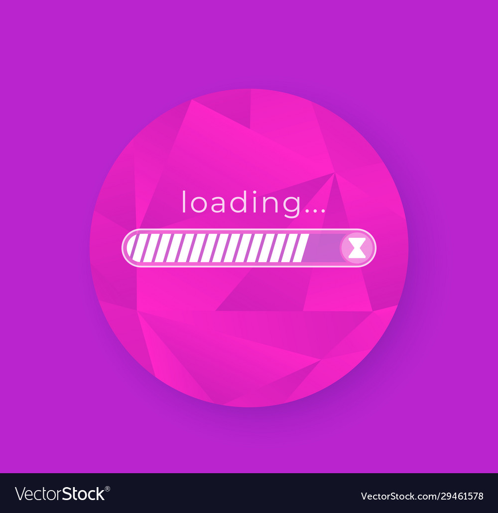 Loading bar design Royalty Free Vector Image - VectorStock