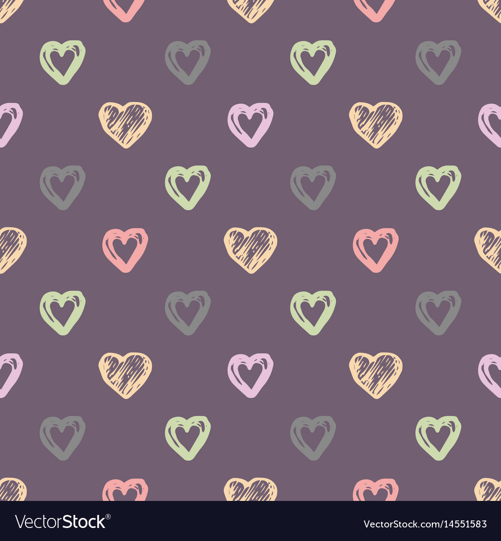 A heart seamless pattern Royalty Free Vector Image A heart seamless pattern Royalty Free Vector Image