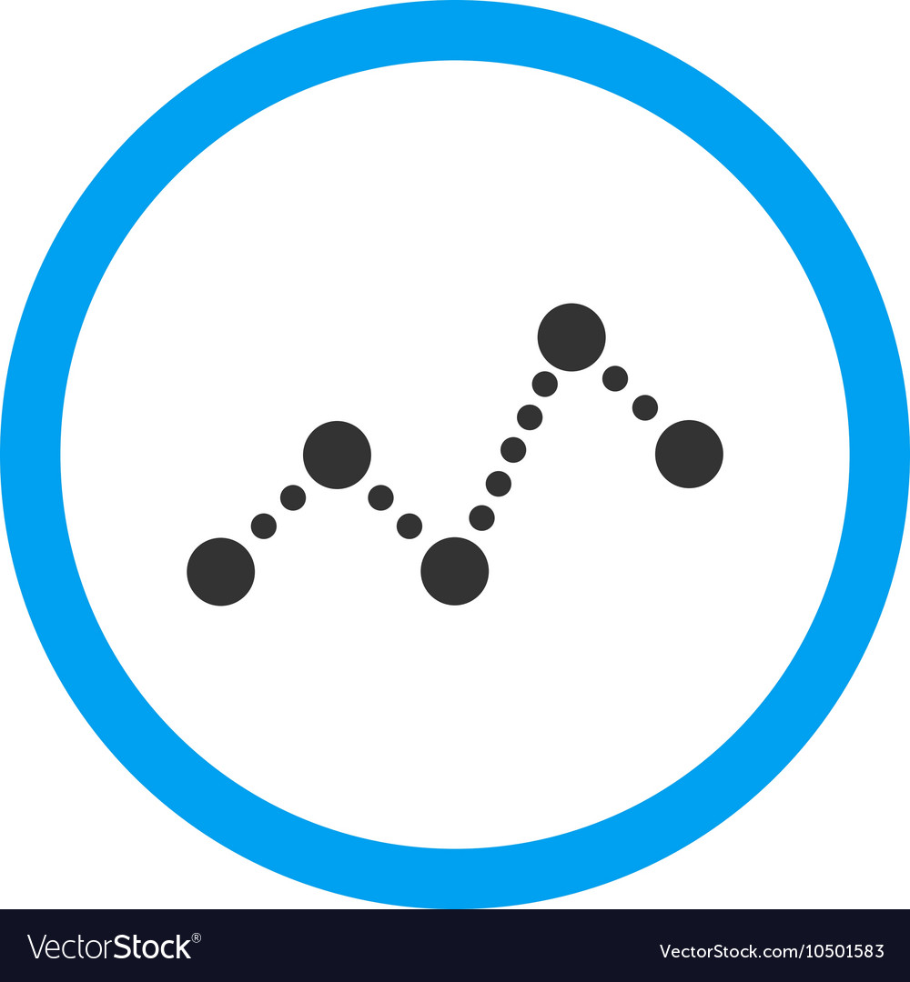 Chart flat rounded icon Royalty Free Vector Image Chart flat rounded icon Royalty Free Vector Image