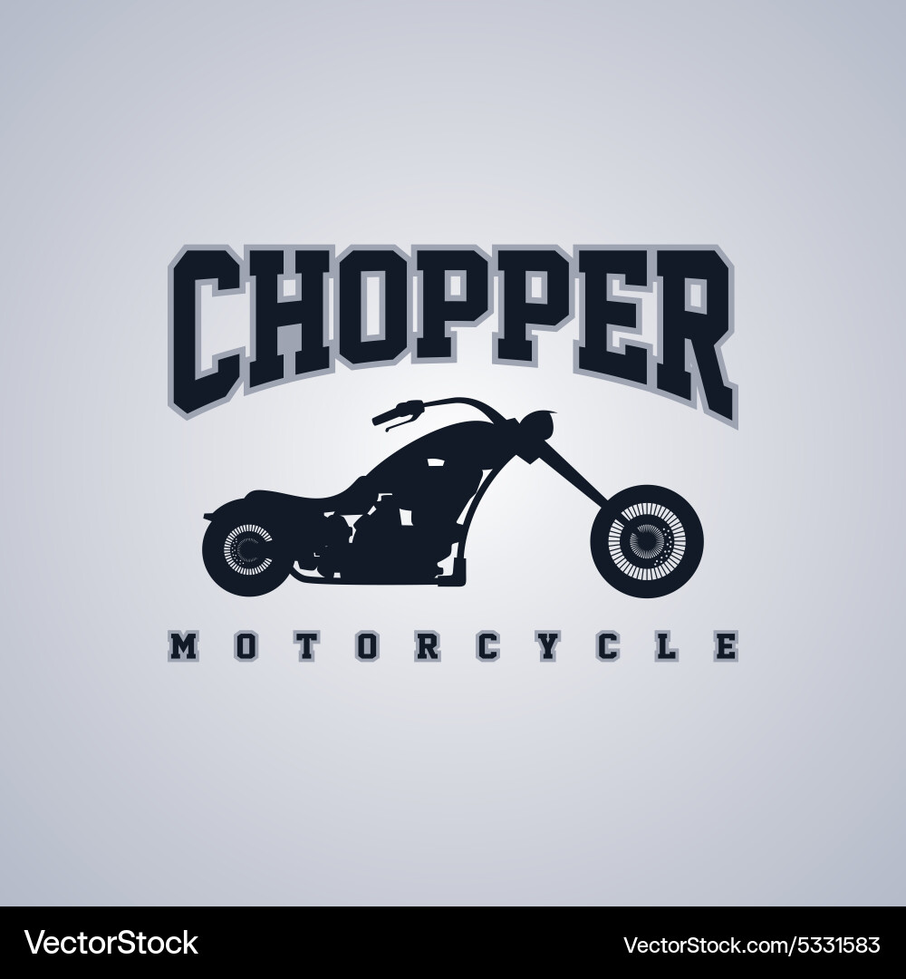 Chopper motorcycle Royalty Free Vector Image - VectorStock