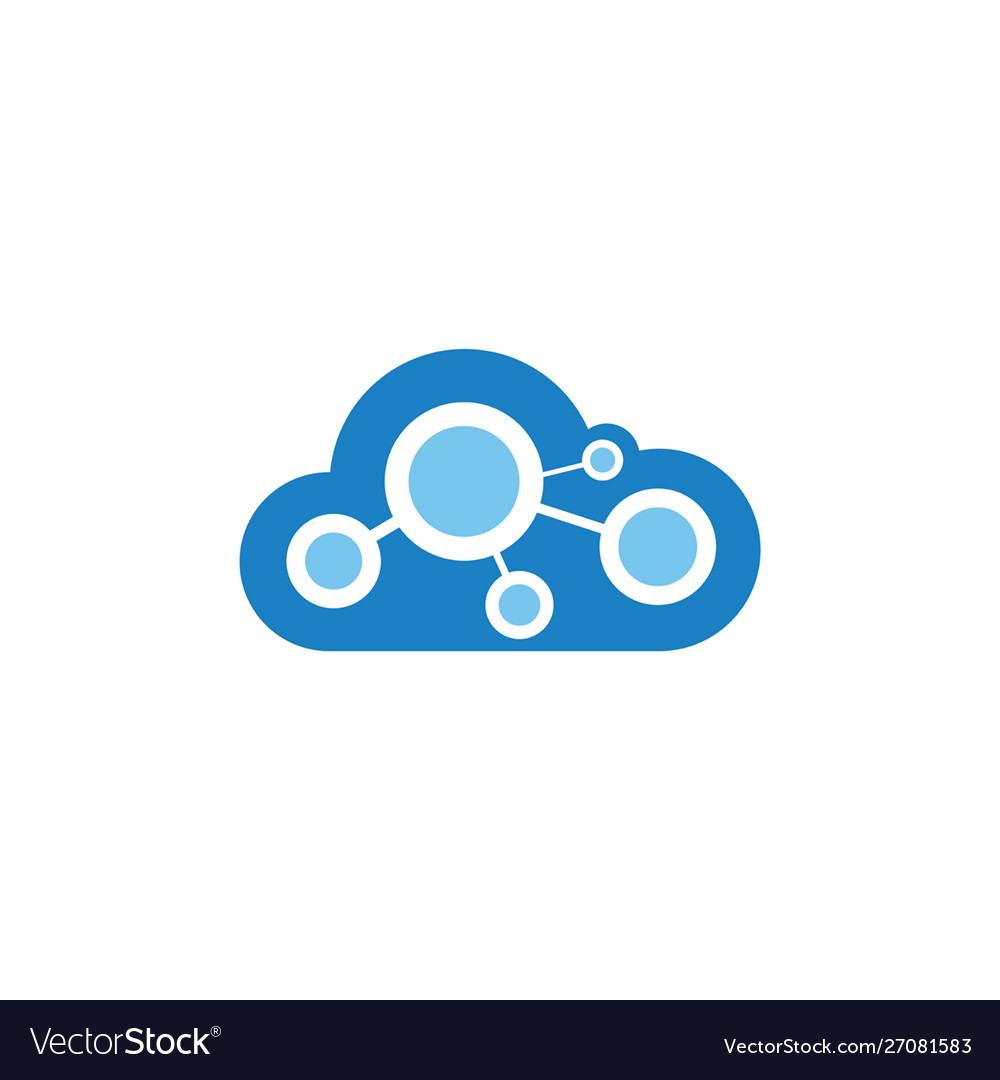 Cloud logo template Royalty Free Vector Image - VectorStock