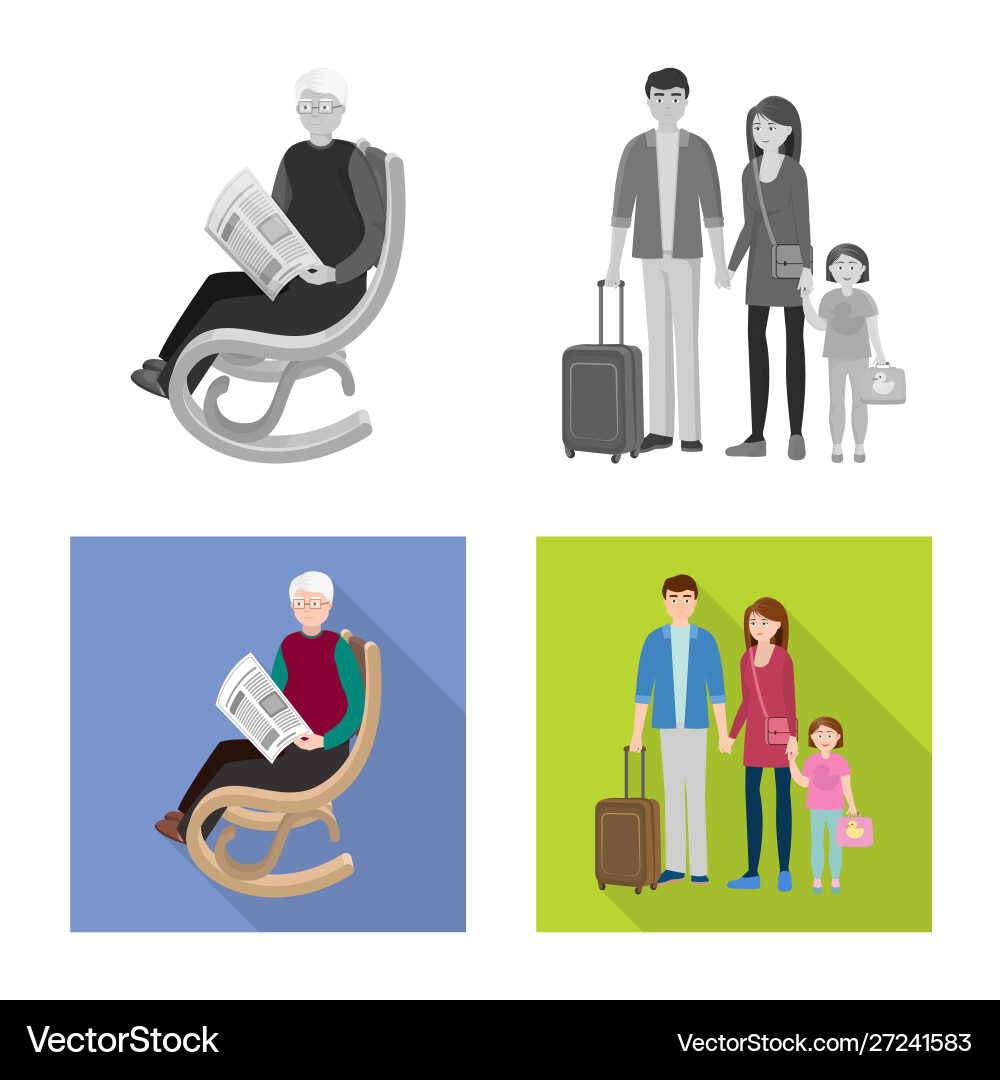 Design character and avatar icon set Royalty Free Vector