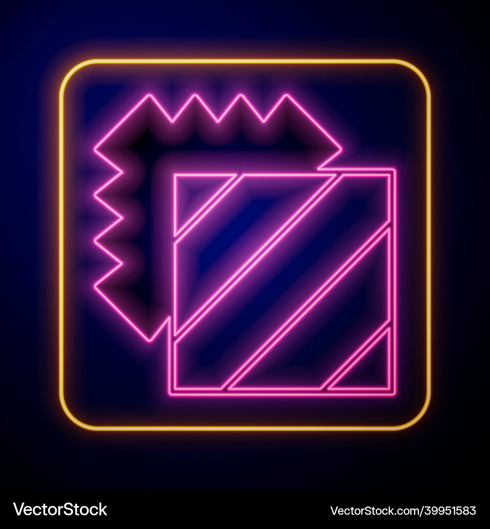 Glowing neon layers clothing textile icon isolated