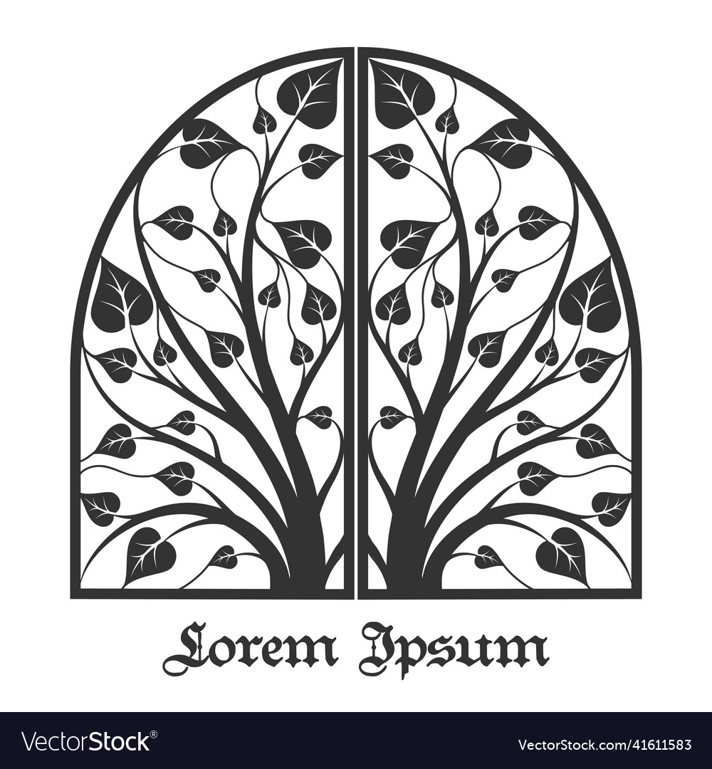Tree frame Royalty Free Vector Image - VectorStock