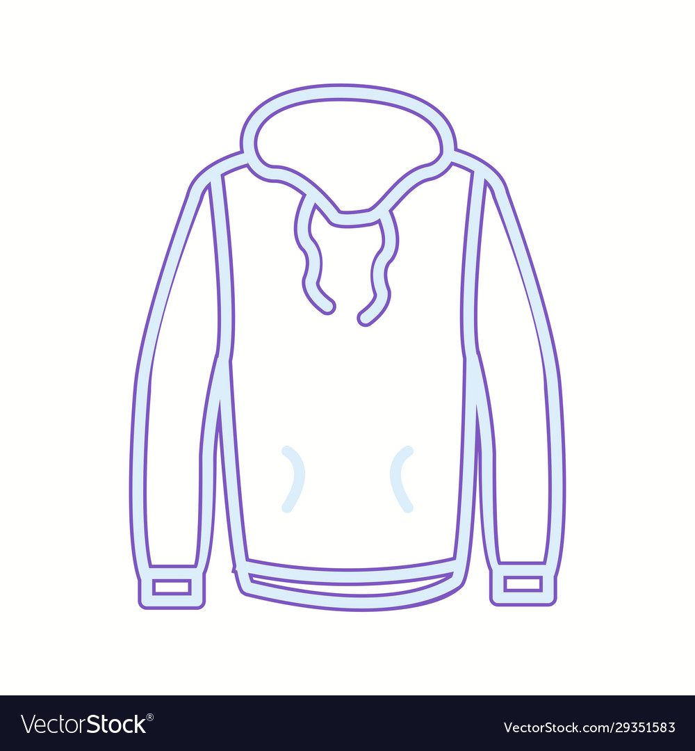 Unique pull over line icon Royalty Free Vector Image