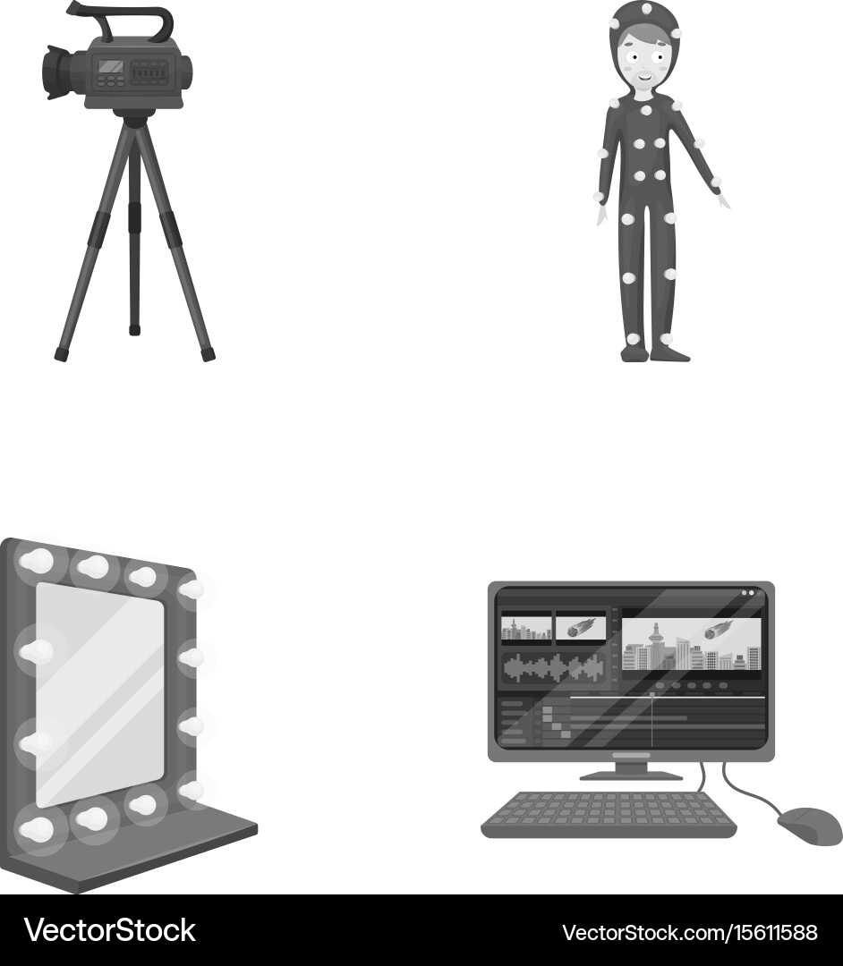 A movie camera suit for special effects Royalty Free Vector