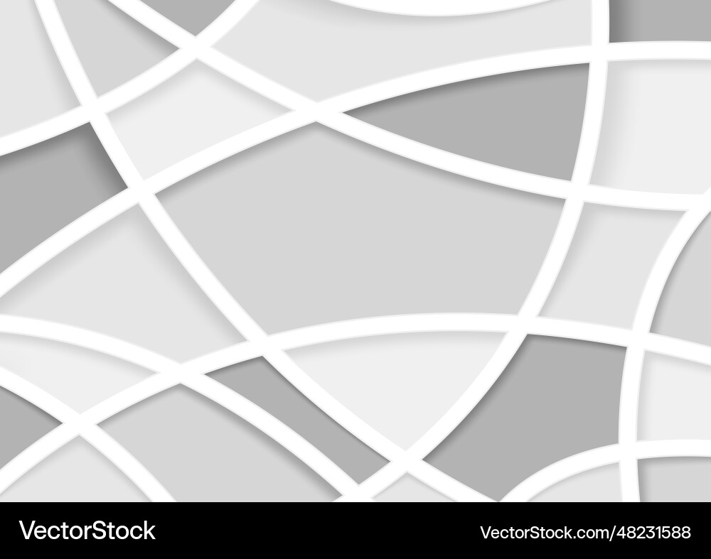 Abstract gray background with mosaic and grid Vector Image