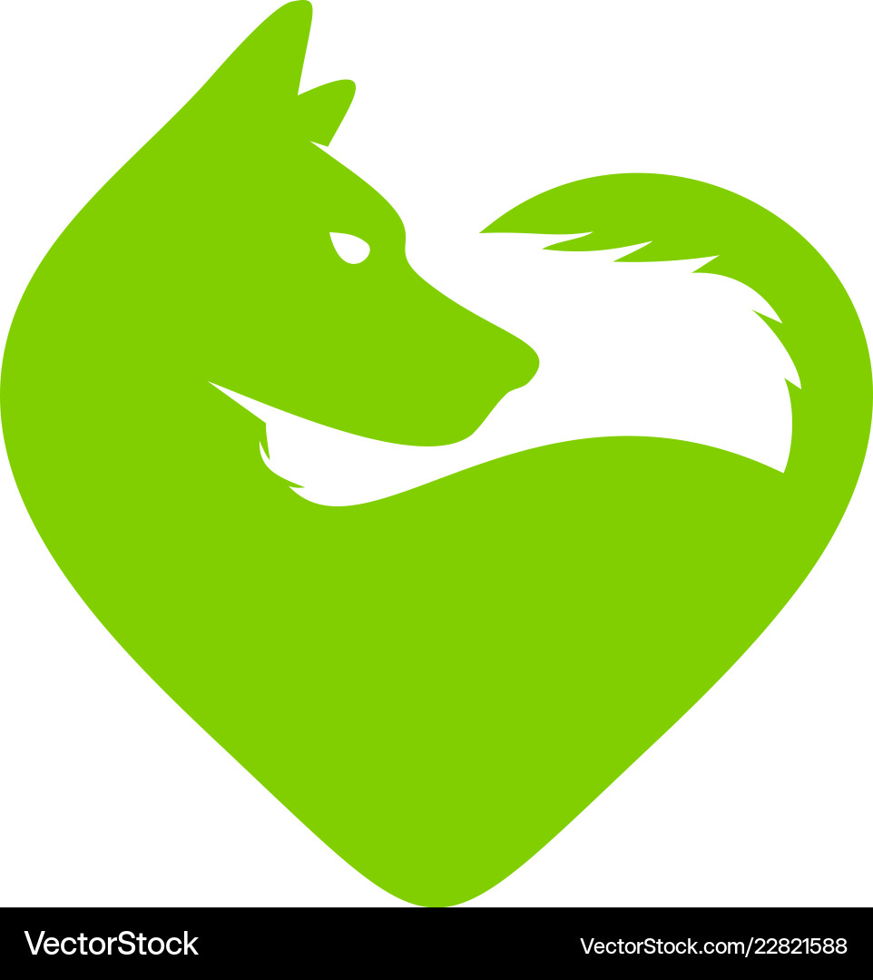 Animal love logo icon design Royalty Free Vector Image