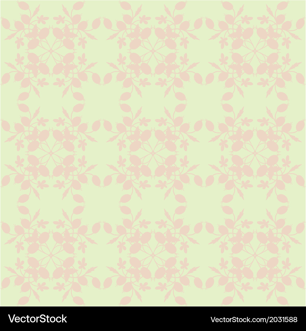 Beige floral wallpaper Royalty Free Vector Image