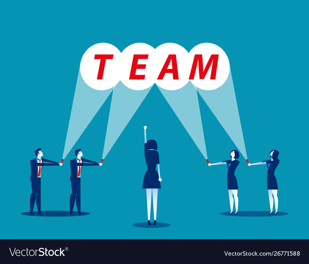 Business team concept Royalty Free Vector Image
