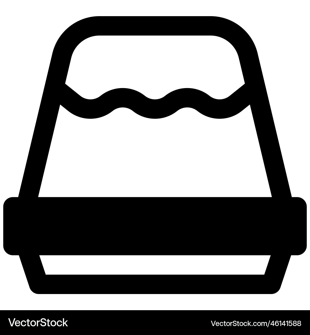 Condensed milk pudding with delicious dripping Vector Image
