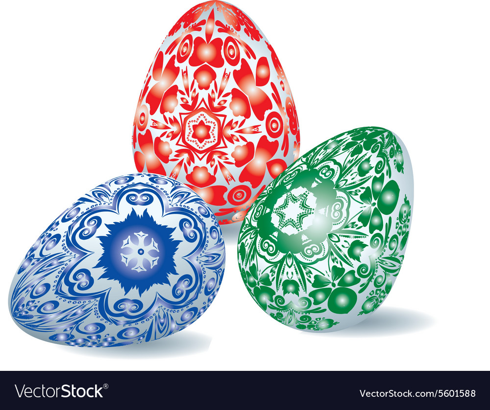 Easter eggs Royalty Free Vector Image - VectorStock