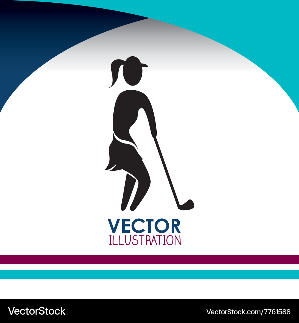 Golf club design Royalty Free Vector Image - VectorStock