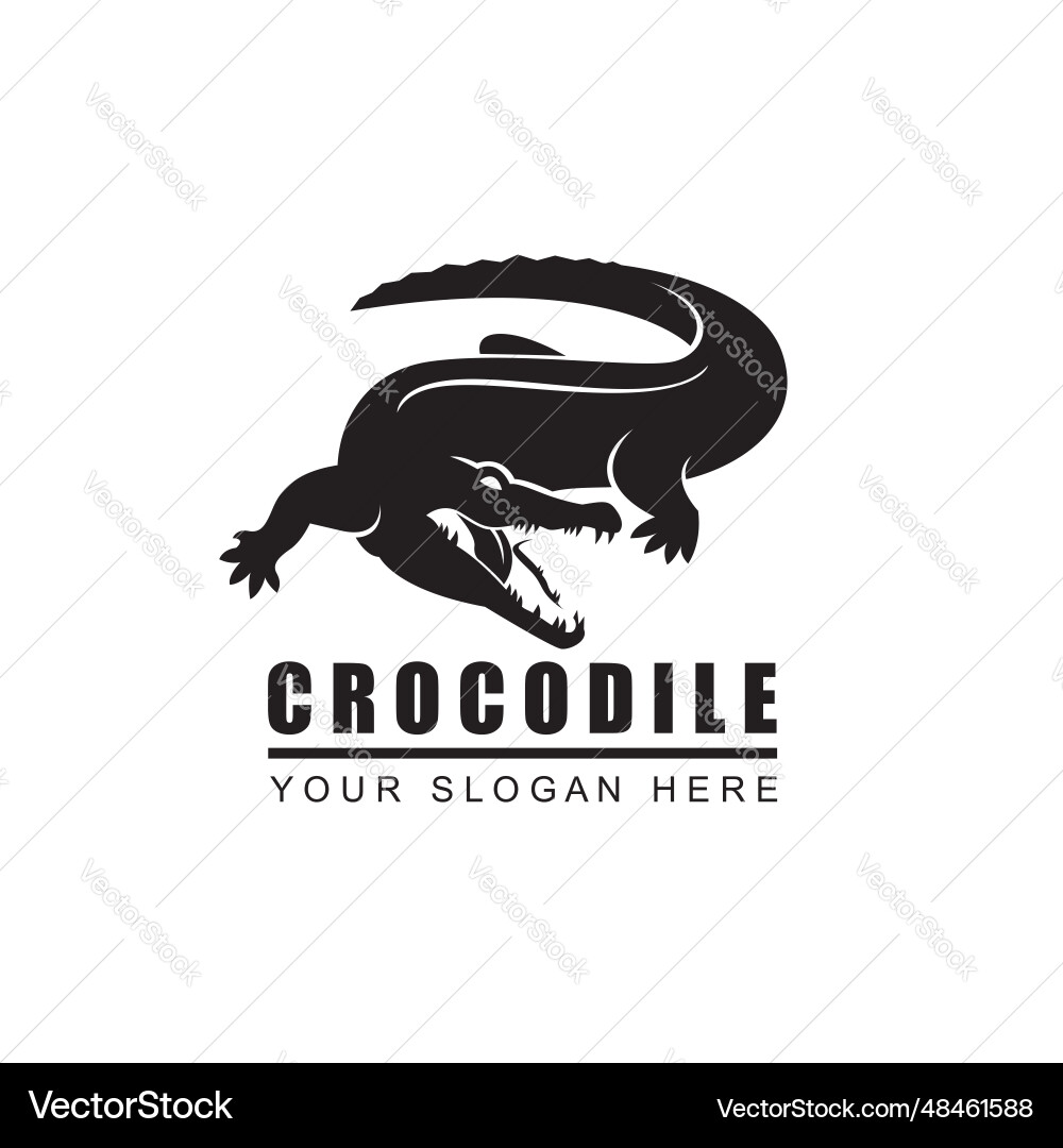 Icon of crocodile Royalty Free Vector Image - VectorStock