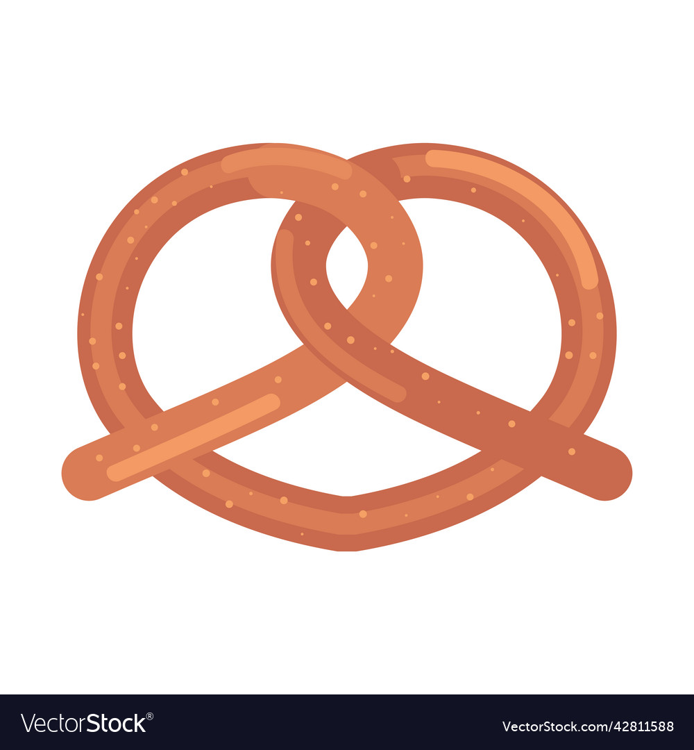 Pretzel snack icon Royalty Free Vector Image - VectorStock