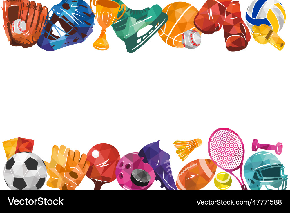 Sport colorful background Royalty Free Vector Image