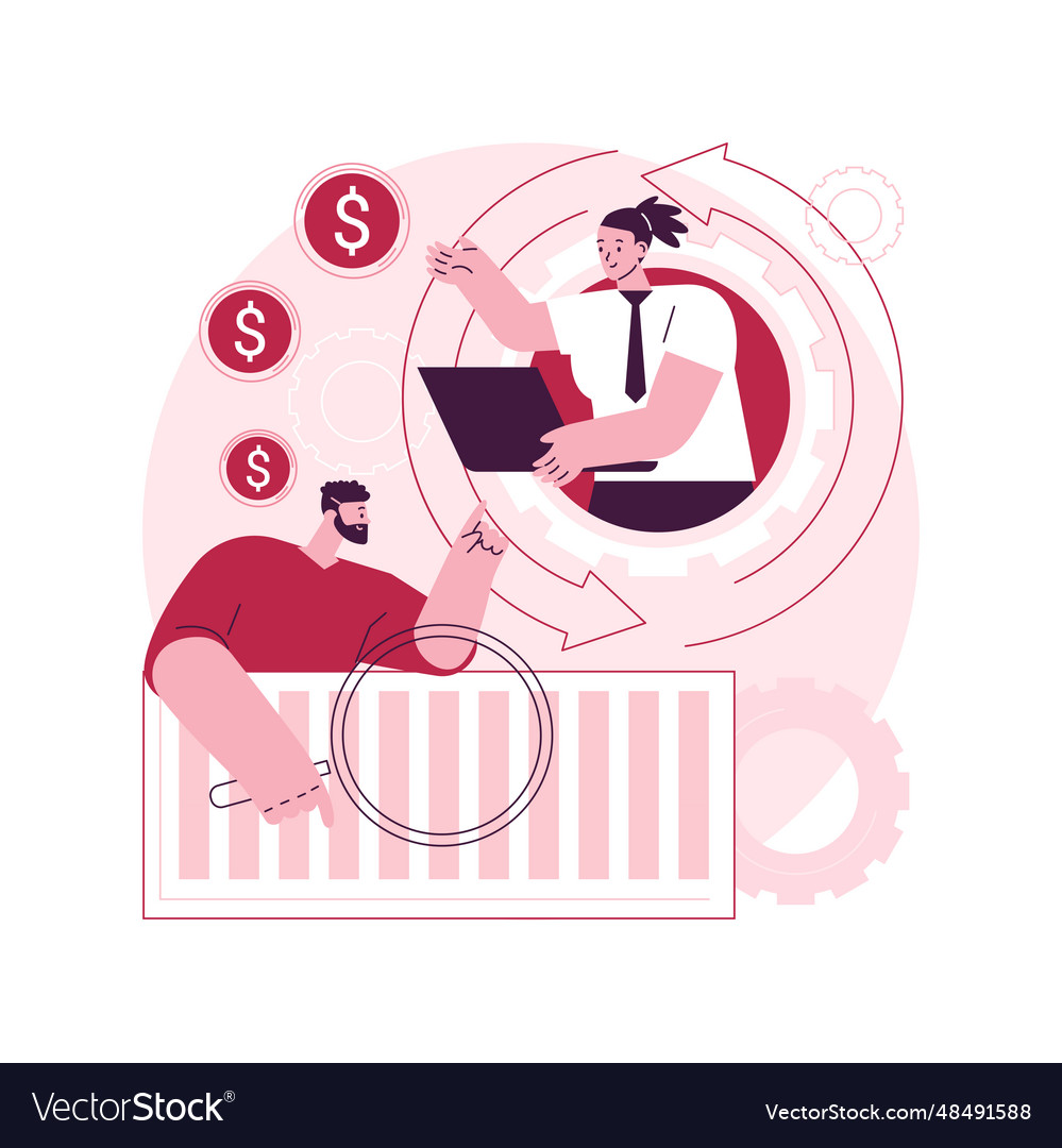 Workflow process abstract concept Royalty Free Vector Image