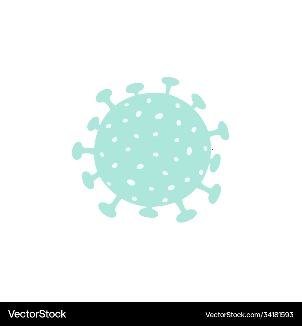 Coronavirus covid19-2019 isolated element covid19 Vector Image