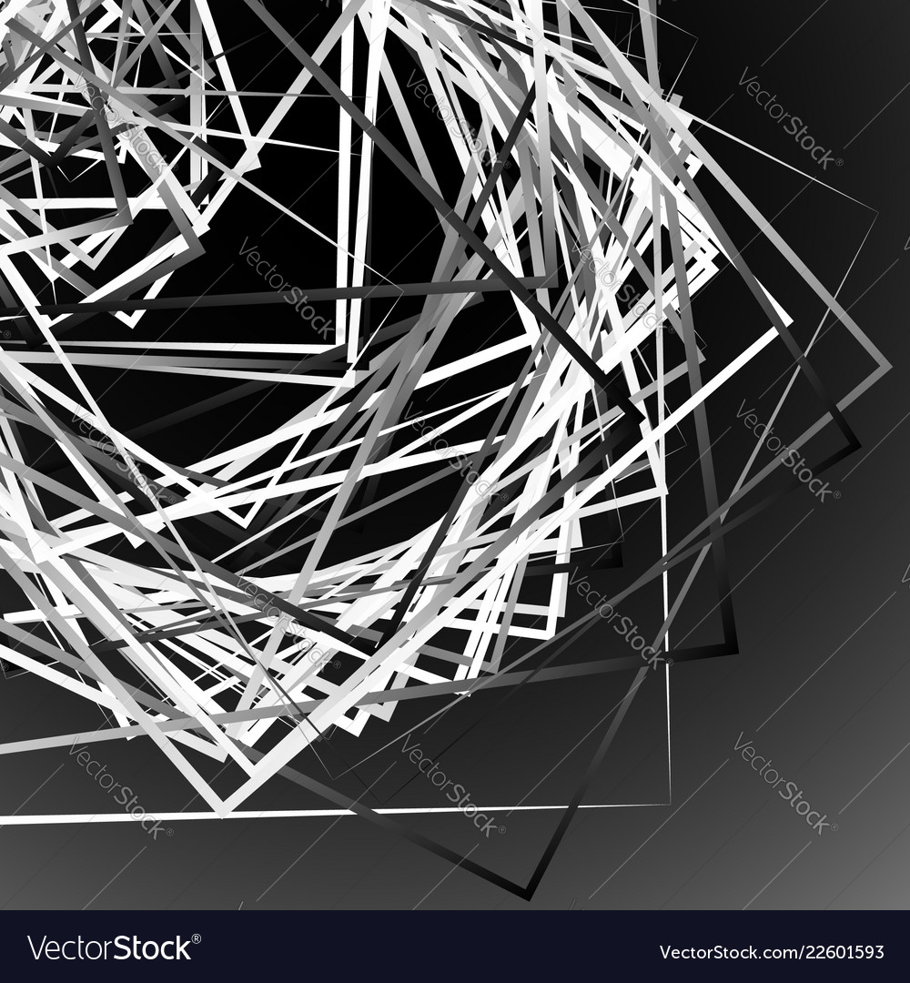 Edgy Angular Monochrome Geometric Royalty Free Vector Image