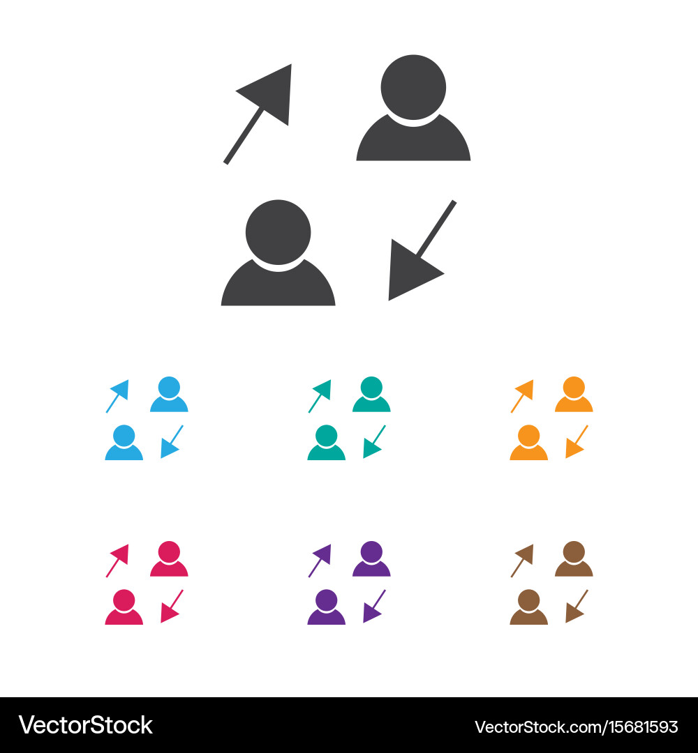 Job symbol on sharing icon Royalty Free Vector Image