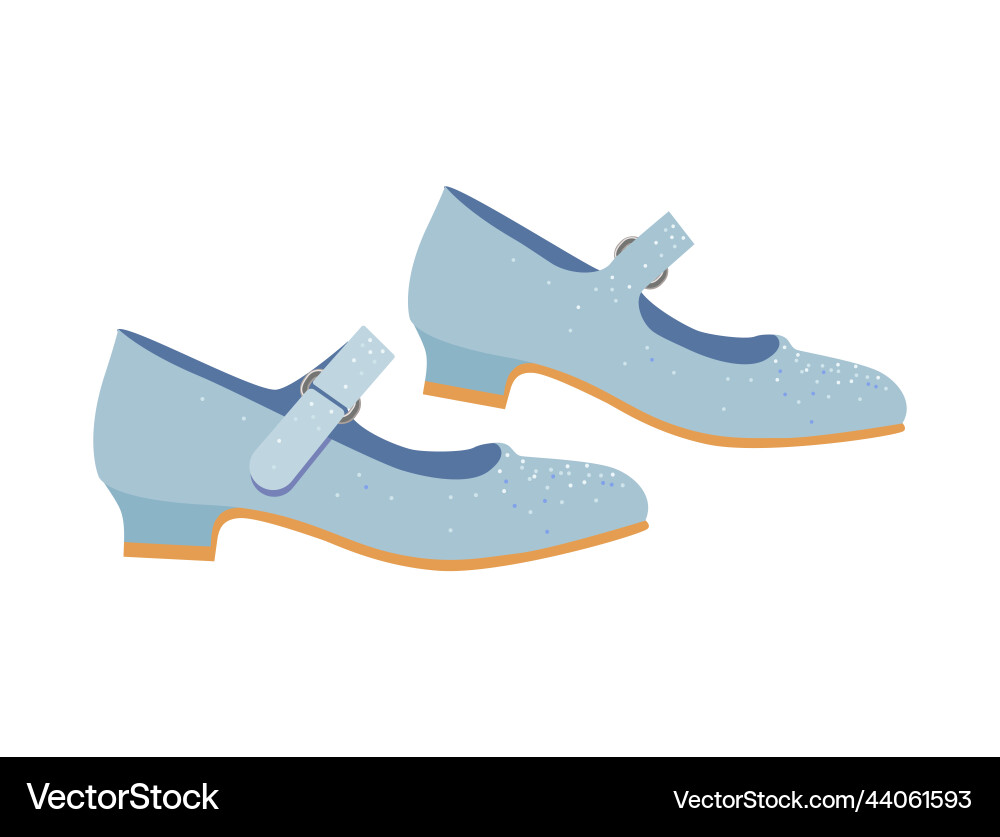 Kids blue shoes Royalty Free Vector Image - VectorStock