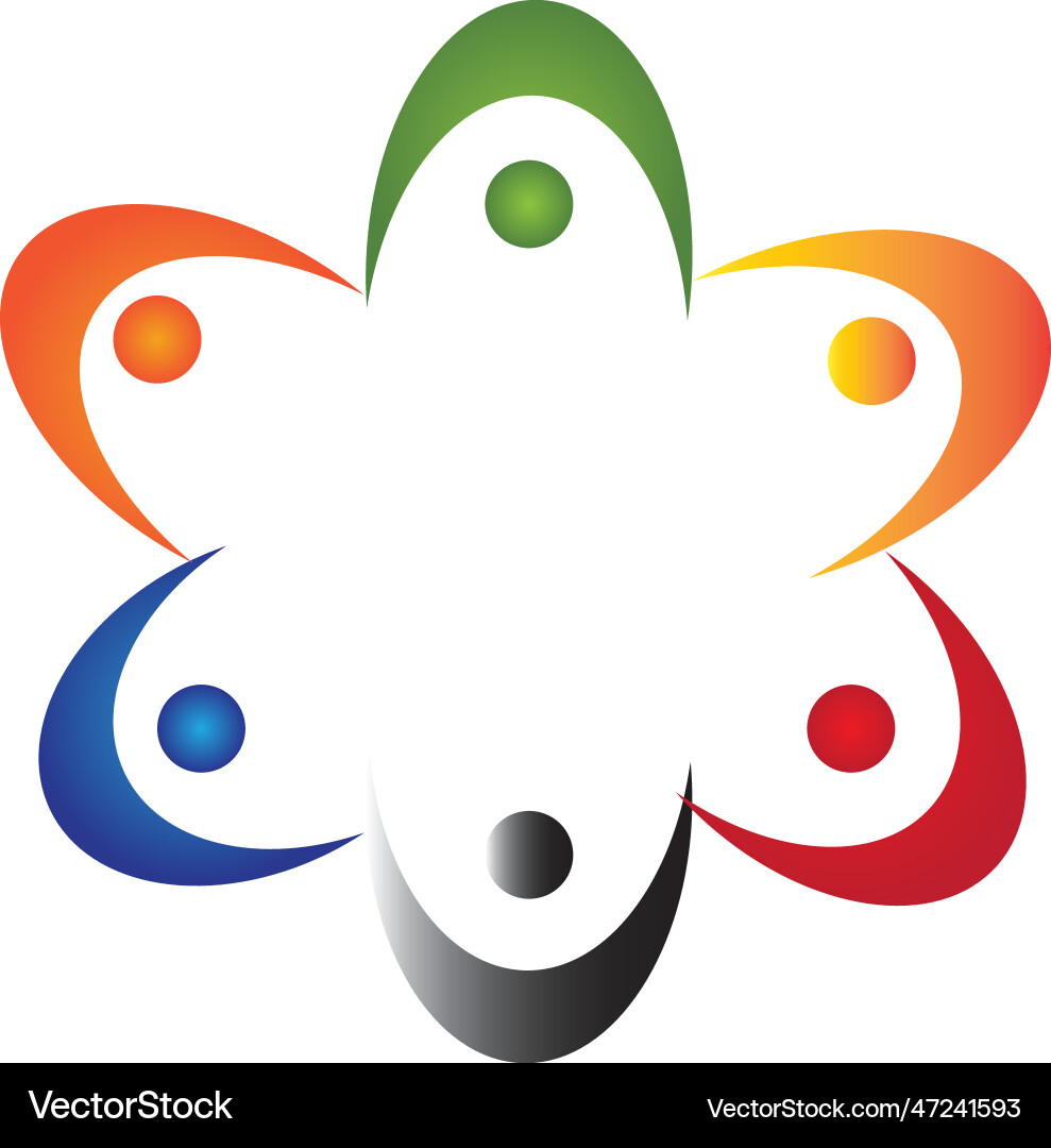 Meeting people icon logo Royalty Free Vector Image