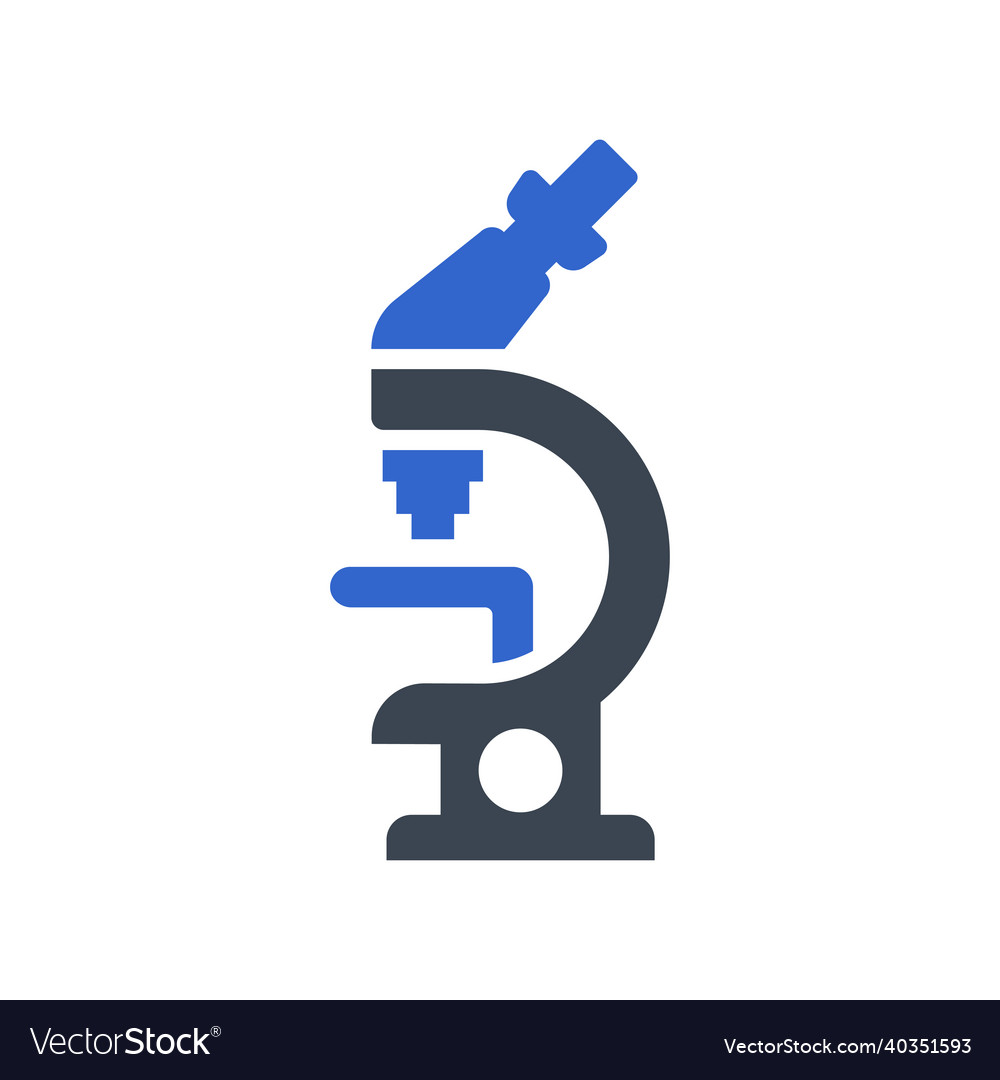 Microscope lab icon Royalty Free Vector Image - VectorStock