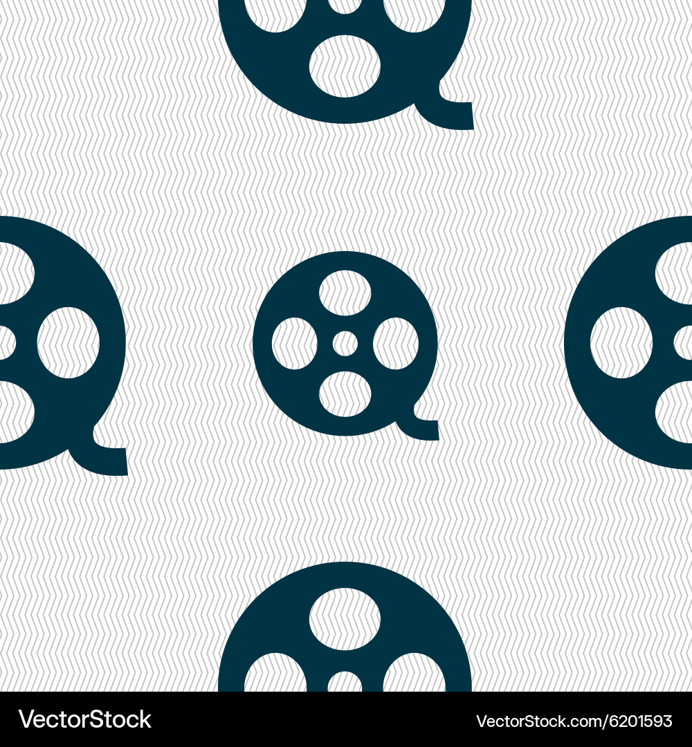 Video sign icon frame symbol seamless abstract Vector Image