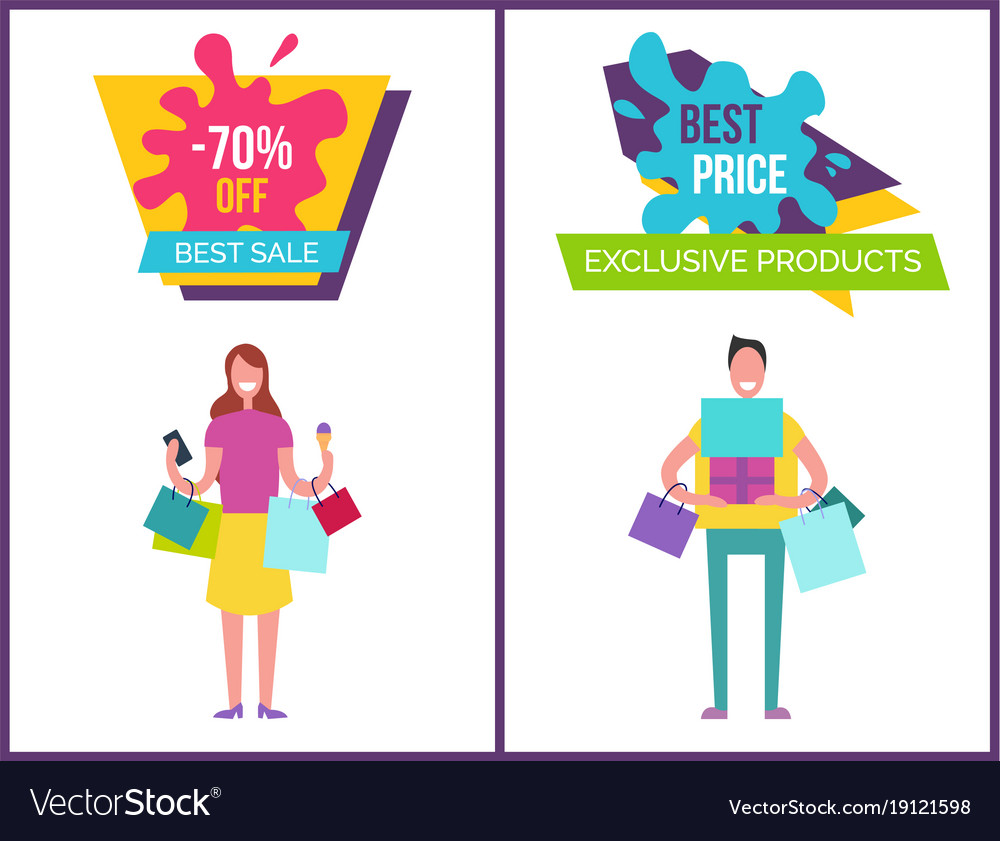 70 best sale and exclusive Royalty Free Vector Image