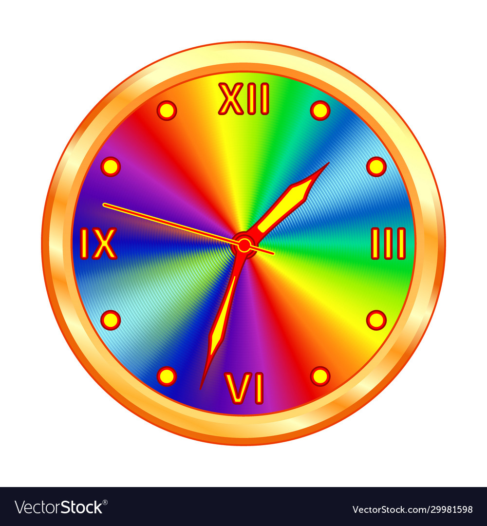 Abstract clock Royalty Free Vector Image - VectorStock