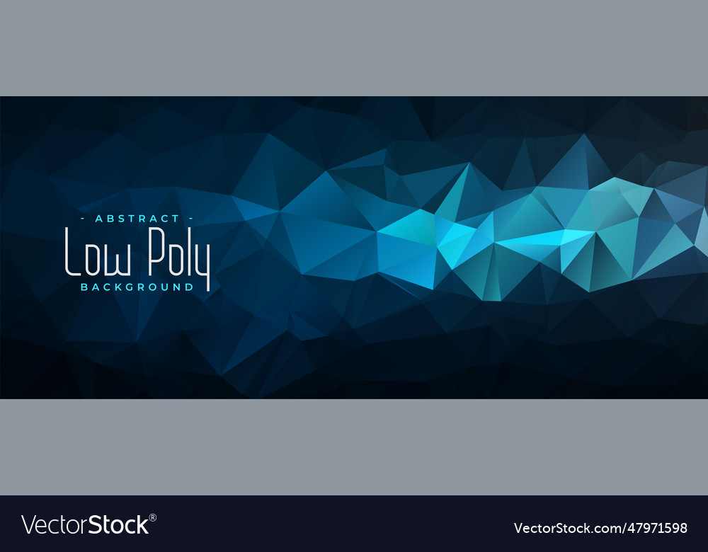 Abstract low poly geometric pattern background Vector Image