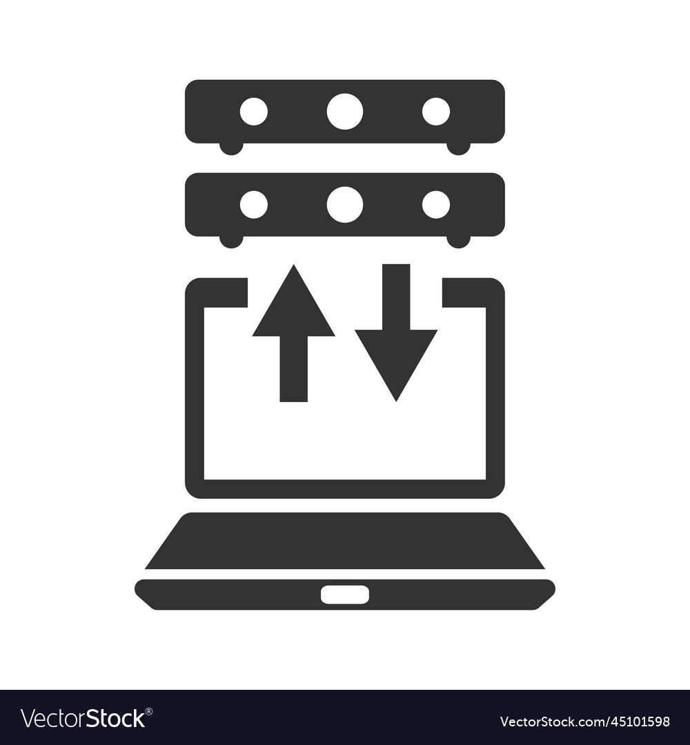 Data transfer icon Royalty Free Vector Image - VectorStock