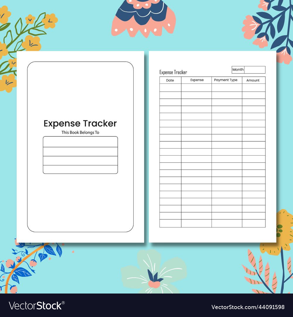 Expense tracker Royalty Free Vector Image - VectorStock