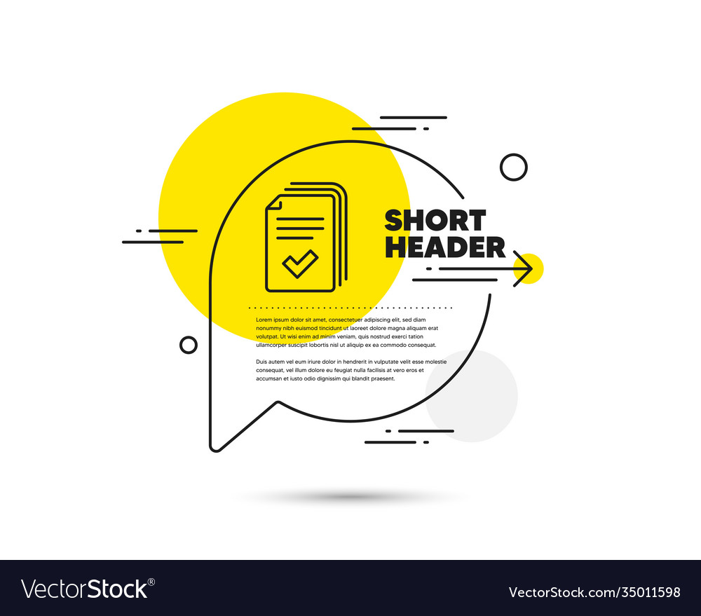 Handout line icon documents example sign Vector Image Handout line icon documents example sign Vector Image