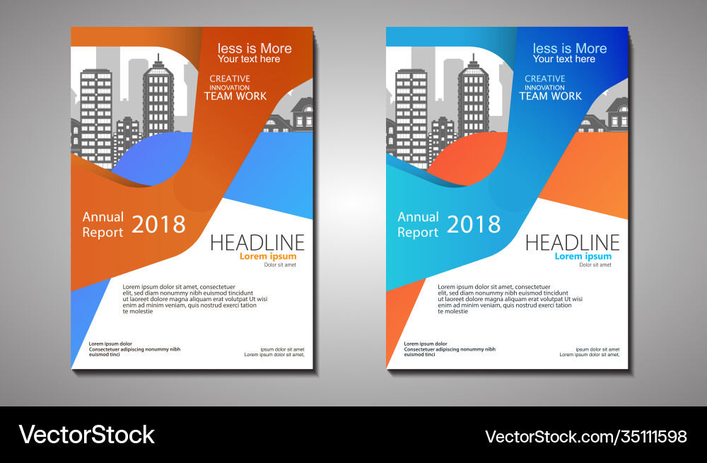 Modern minimalist brochure cover folder book Vector Image