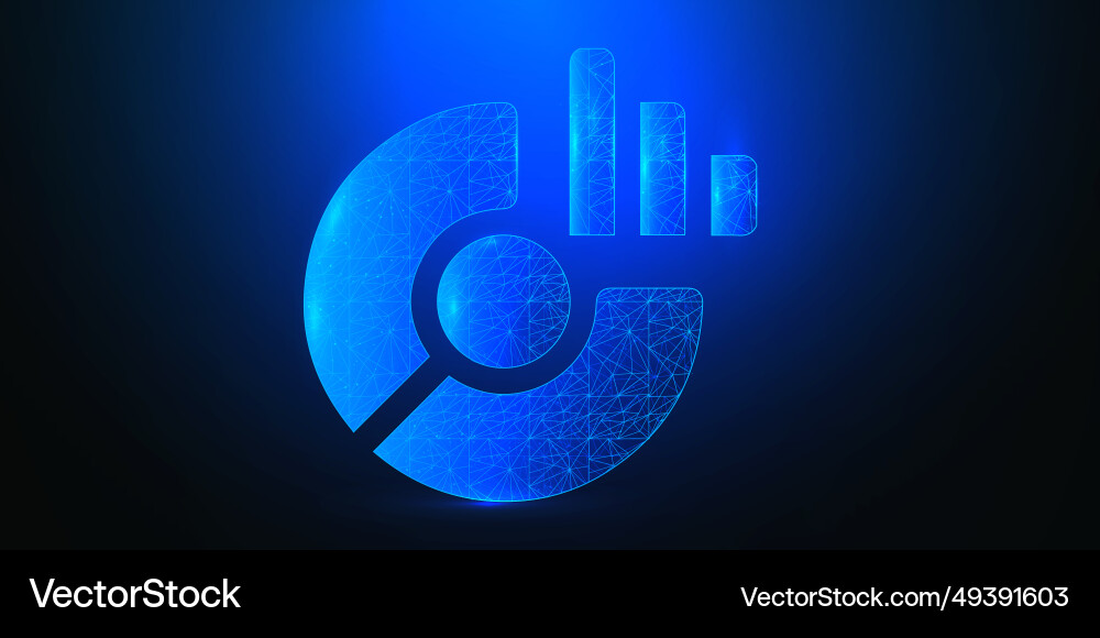 Abstract grow symbol digital transformation Vector Image