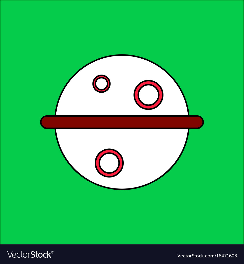 Flat icon design collection space planet Vector Image