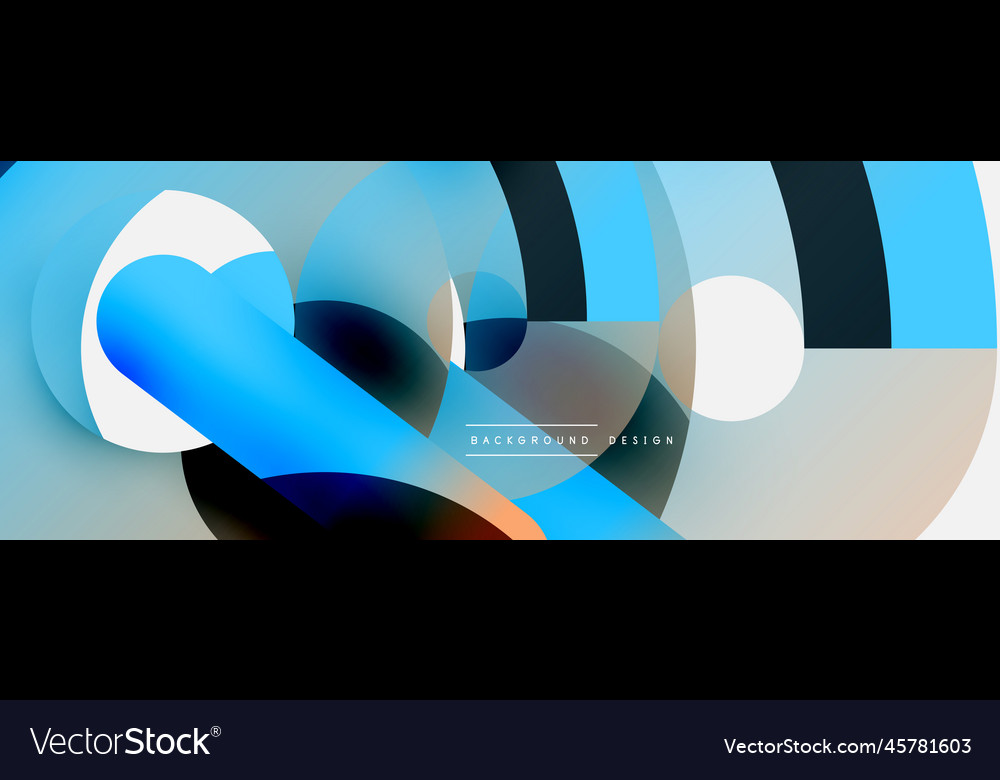 Round shapes circles and other geometric forms Vector Image