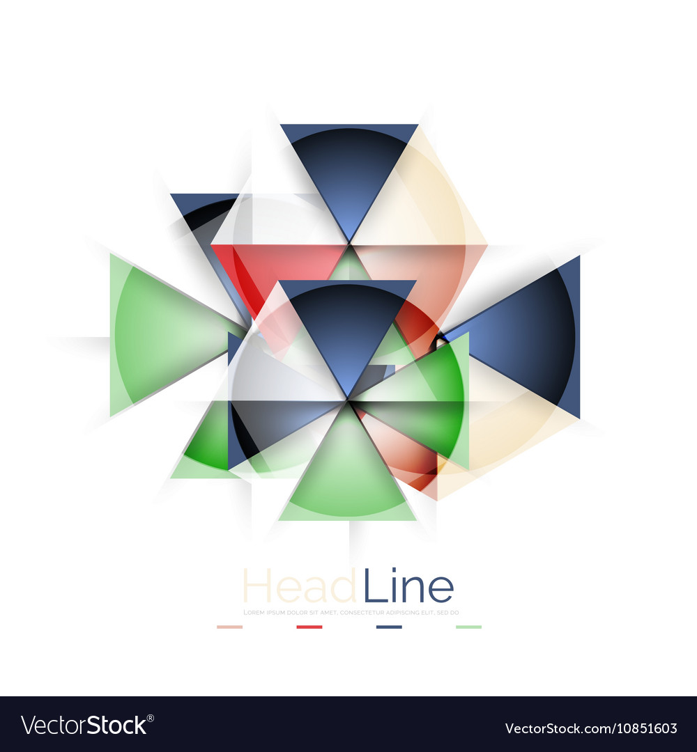 Triangle abstract background Royalty Free Vector Image