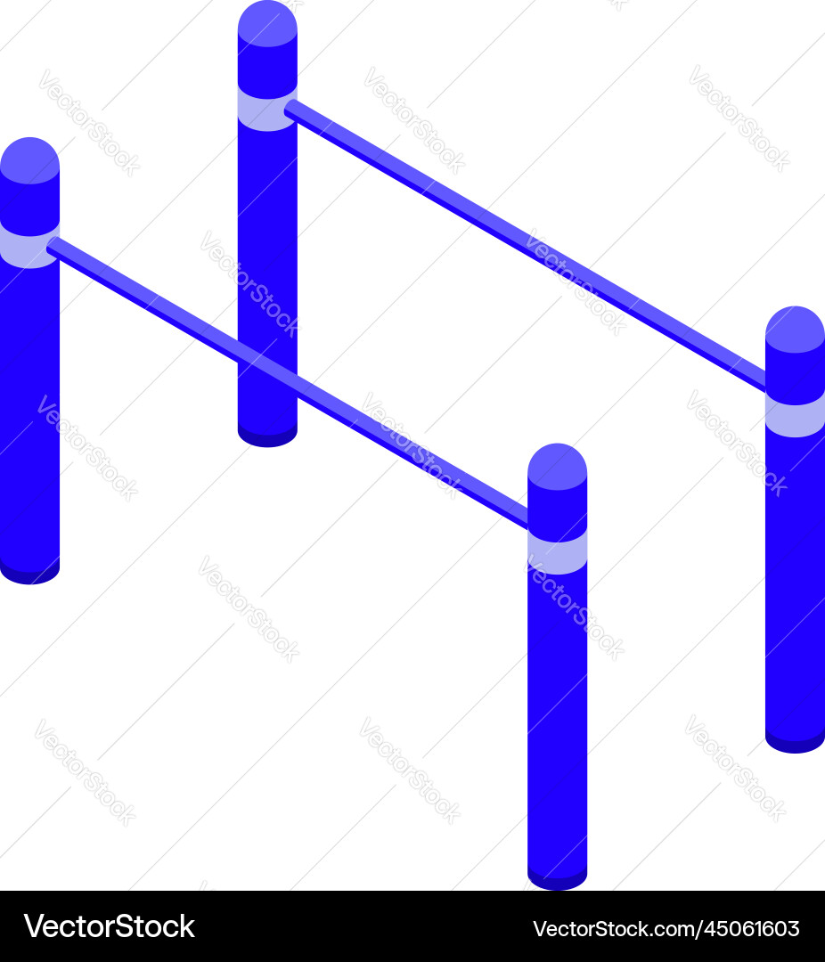 Urban bars icon isometric street workout Vector Image