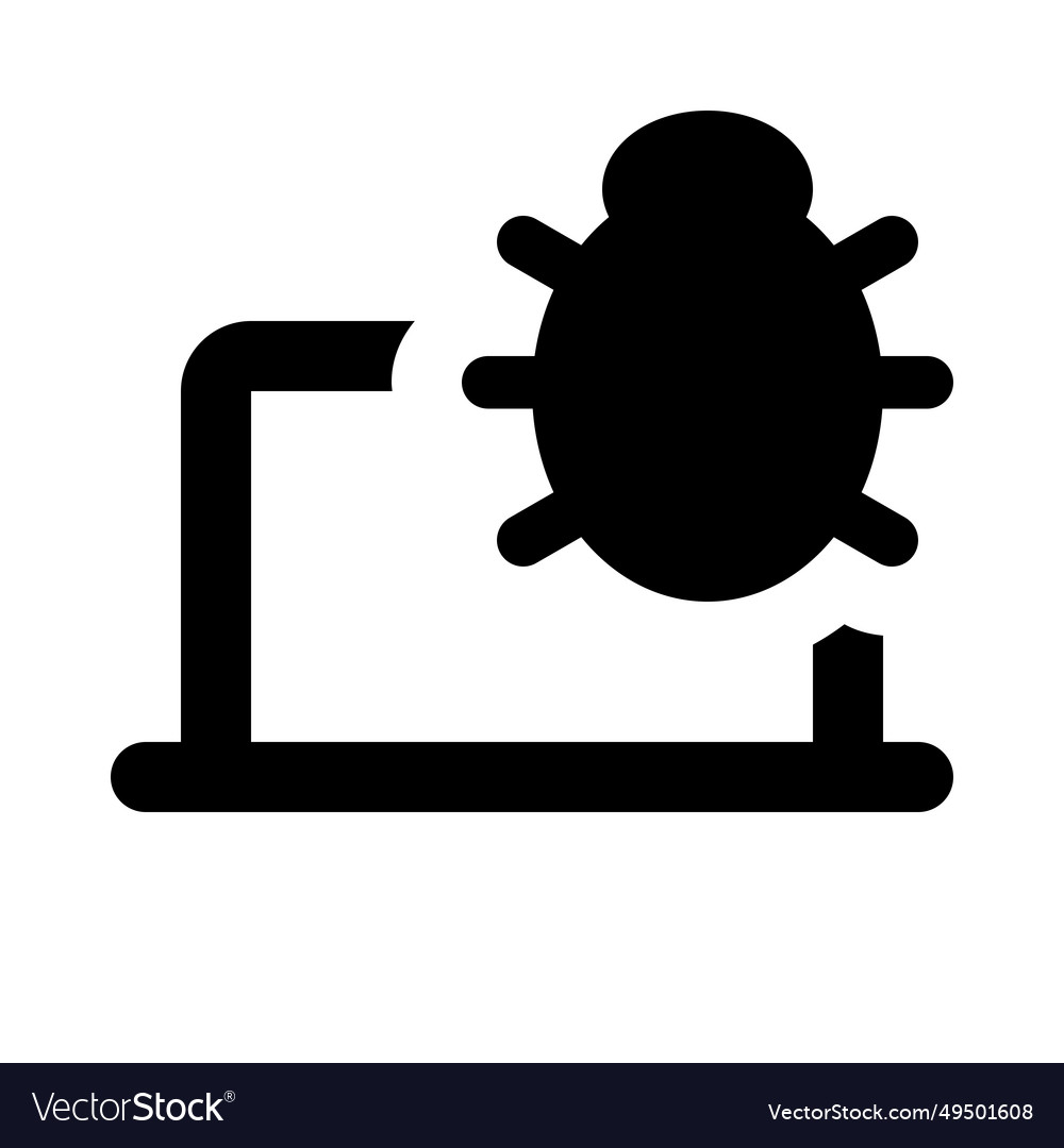 Coding error in a piece of software Royalty Free Vector