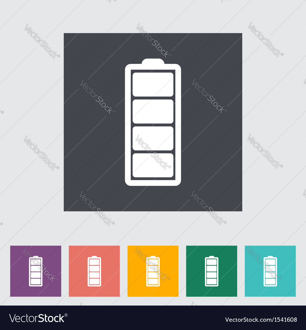 Full battery Royalty Free Vector Image - VectorStock