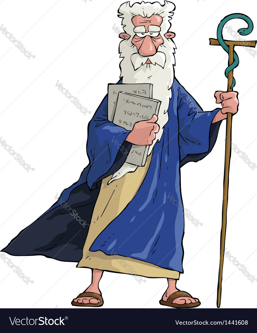 Moses Royalty Free Vector Image - VectorStock