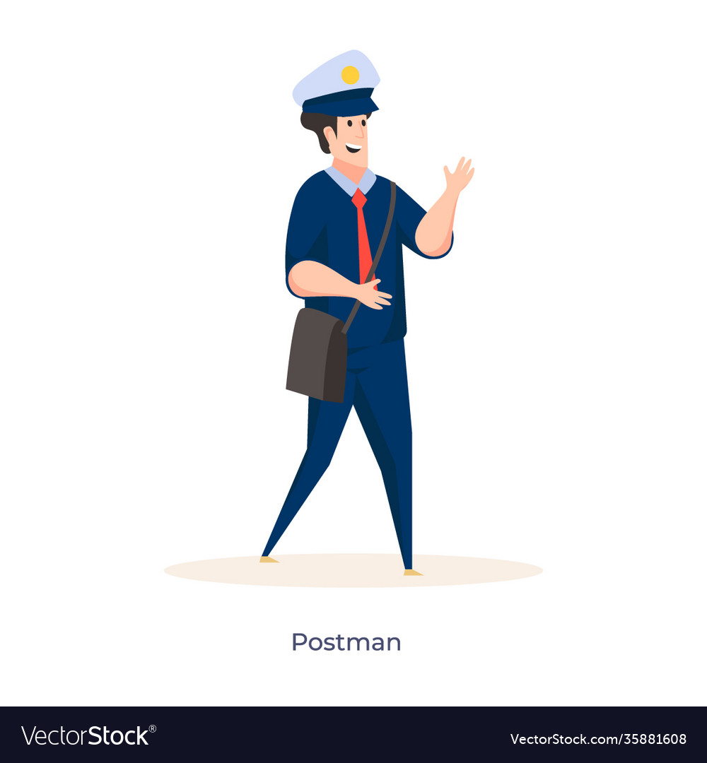 Postman Royalty Free Vector Image - VectorStock