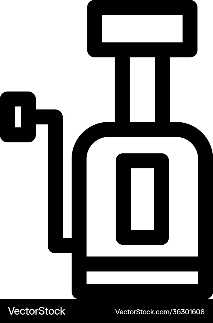 Pump icon or logo isolated sign symbol Royalty Free Vector