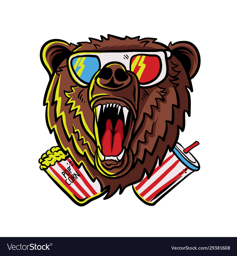 Roaring bear Royalty Free Vector Image - VectorStock