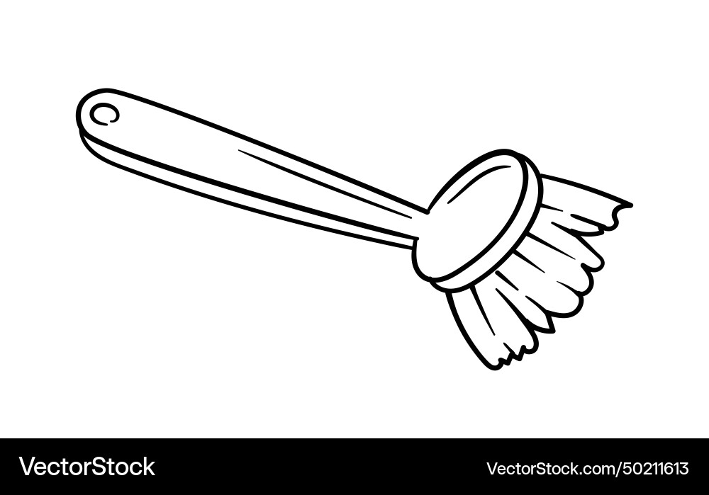 Cleaning tool linear Royalty Free Vector Image